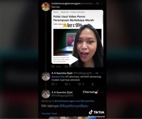 Siapa MeamOra Sosok Yang Diduga Pemeran Asli Video Kebaya Merah 16