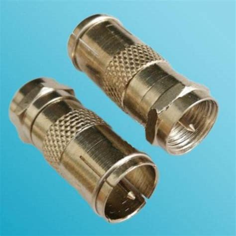 F Male To F Male Quick Push On Rf Adapter