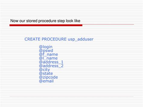 PPT Stored Procedure PowerPoint Presentation Free Download ID 4749055