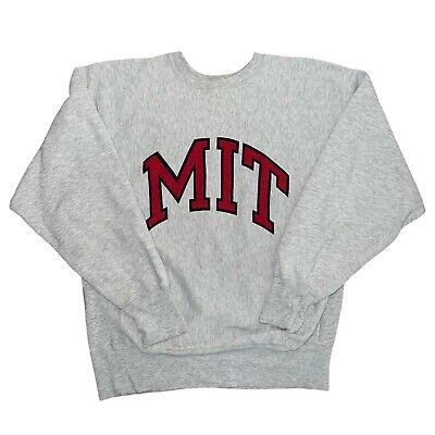 Vtg 90s Champion Reverse Weave Mit College Arc Crewneck Sweatshirt Xl