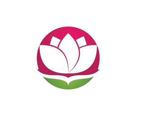 뷰티 로터스 로고 템플릿 프리미엄 벡터