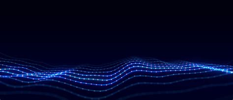 입자의 음악 파동 빅 데이터 시각화 역동적 인 파도가있는 추상적 인 파란색 배경 3d 렌더링 0명에 대한 스톡 벡터 아트 및 기타 이미지 Istock