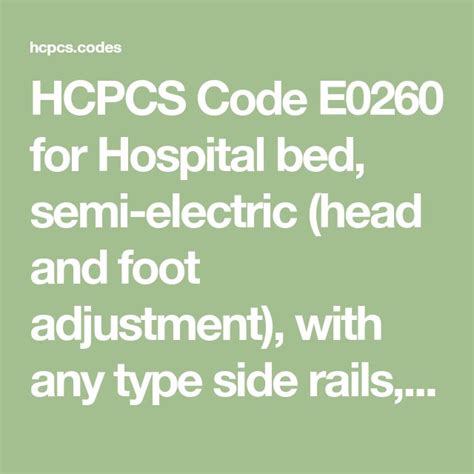 Hospital Beds Hcpc Code At Billy Mccormick Blog