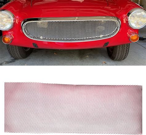 Inserto de malla para parrilla delantera del automóvil rejilla central delantera del automóvil