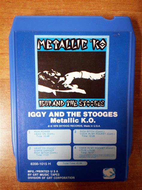 Iggy And The Stooges Metallic Ko 1976 8 Track Cartridge Discogs