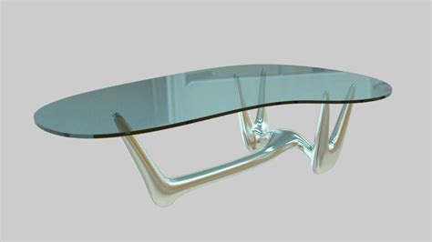 Glass Table Free 3d Model 3ds Max Sldprt Free3d