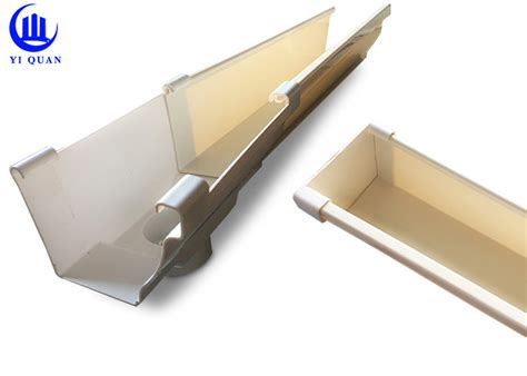 Roofing Draining K Style Square Plastic Guttering System Anti Aging