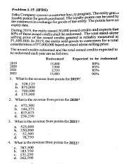 Problem Ifrs Redeemed Pdf Problem IFRS The Entity Granis Company Operates A Customer