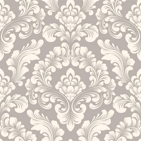 Free Vector Vector Damask Seamless Pattern Element