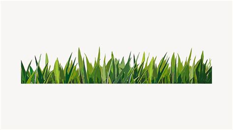 Grass Border Nature Collage Element Premium Vector Illustration Rawpixel