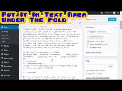 Where To Put Adsense Code In Wordpress The Right Way Youtube