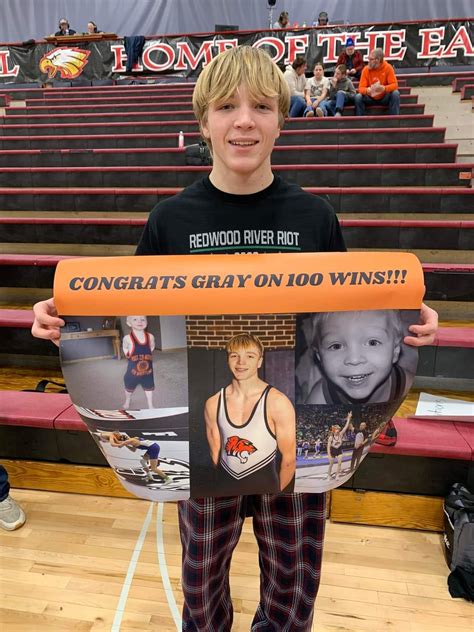 Grayson Gibson Records 100th Career Win Stevens County Times