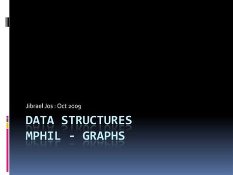 Data Structures Graphs Pptx