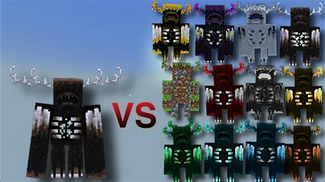 Mutant Soul Warden Vs Elemental Wardens Minecraft Bedrock Mob