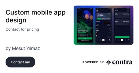 Custom Mobile App Design By Mesut Yılmaz