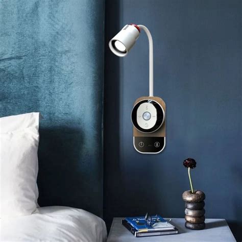 Chca พร้อมรีโมทคอนโทรล ไฟ Led อ่านหนังสือติดผนัง สัมผัสหรี่แสงได้ ที่