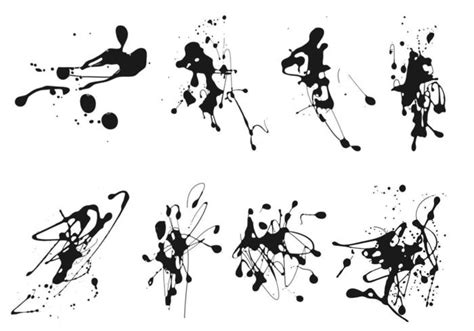 Black Paint Splatter Vector At Vectorified Collection Of Black