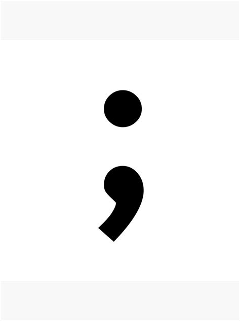 Semicolon Coding Error Beginning Collection Poster For Sale By Itsmutant Redbubble