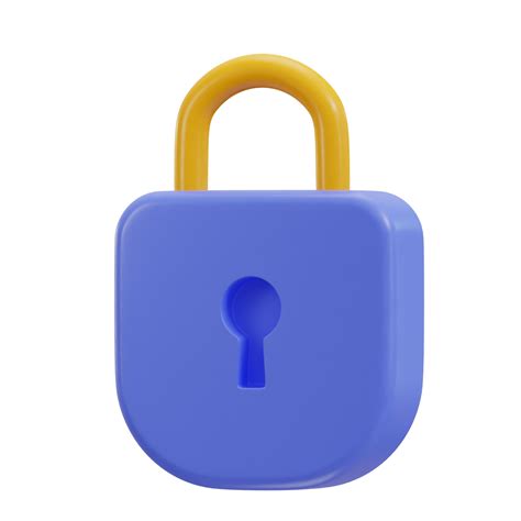 Padlock Lock Security Safety 3d Icon 30774341 Png