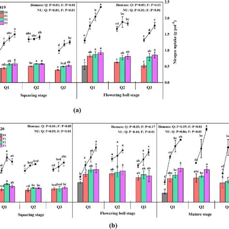 Cotton Biomass And N Uptake For Each Treatment During Different Growth