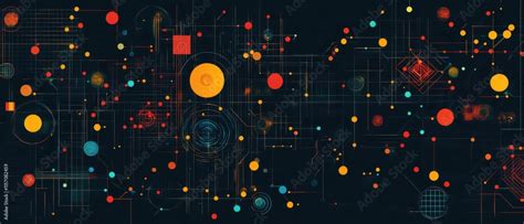 Machine Learning Models Visualized As Neural Pathways And Evolving Graphs Stock Illustration