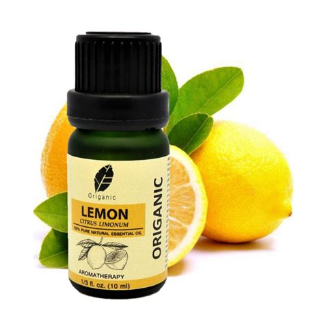 Origanic น้ำมันหอมระเหยเลม่อนแท้ 100 Lemon Essential Oil น้ำหอมอโรม่า
