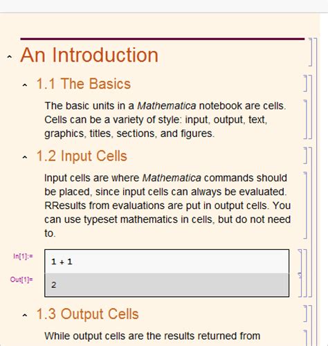 Working With Cells—wolfram Documentation