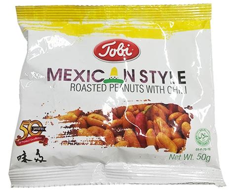 Tobi Mexican Style Roasted Peanuts With Chili 50g