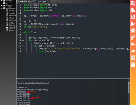 پروژه راه‌اندازی ماژول Rc522 Rfid با میکروپایتون در برد Esp32 دیجی اسپارک
