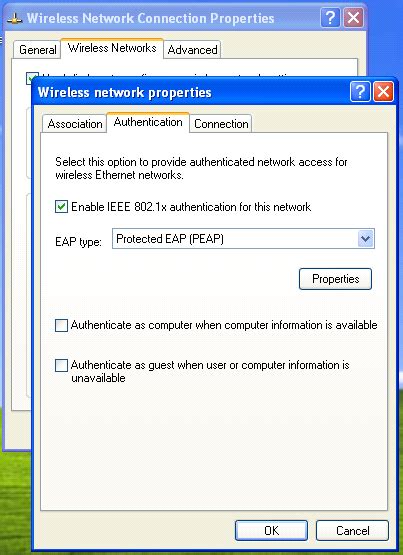 Wireless Network Configuration → Windows Xp Using Wep