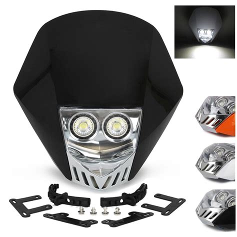 Motocross Universal Headlight Headlamp Double Dual Vicedeal