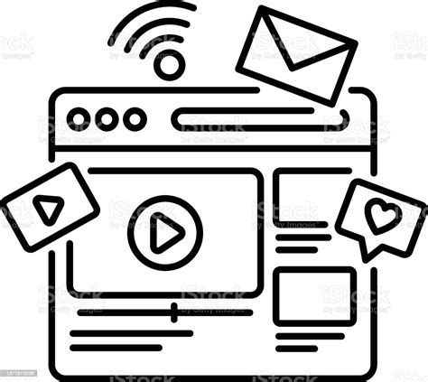 Online Cloud Multimedia Storage Concept Remote Streaming Machine Vector Icon Design Cloud