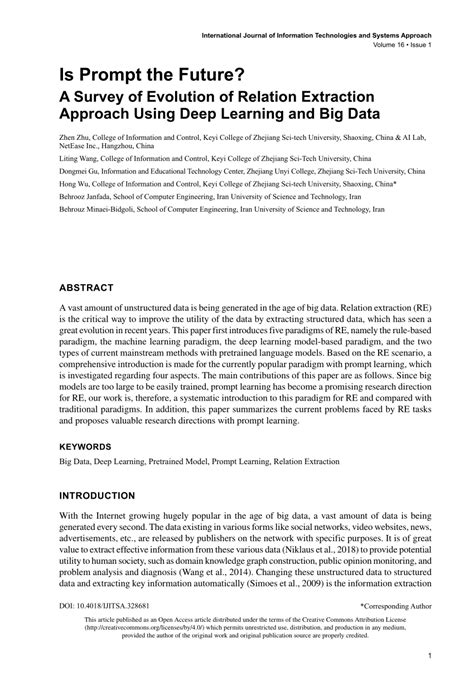 Pdf Is Prompt The Future A Survey Of Evolution Of Relation Extraction Approach Using Deep