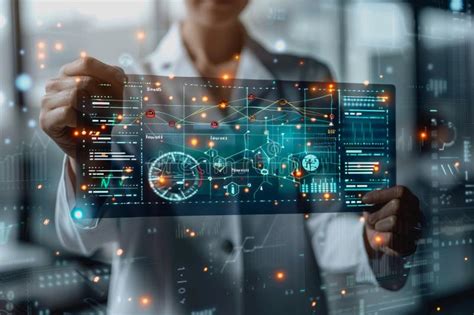 Scientist Is Using A High Tech Dashboard To Analyze Science And Research Data Technology