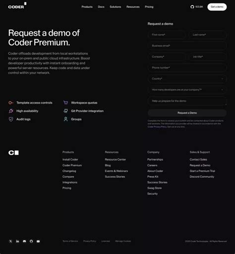 Coder Cloud Development Environment Remote And Self Hosted On Landbook