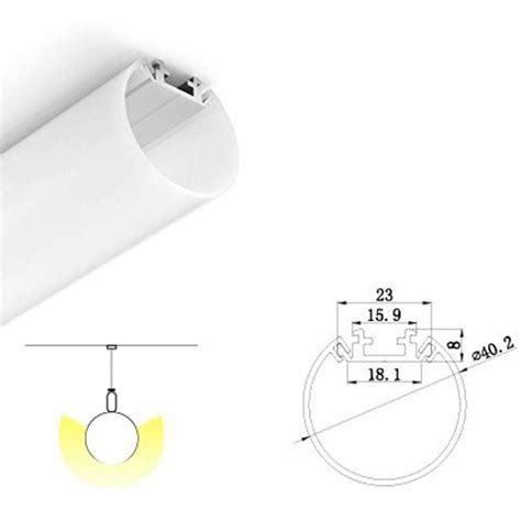 Round Glazed Diffuser Ø40 2mm Bperft40 Diffusers For Profiles