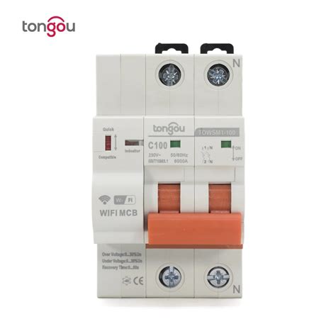 Tongou 2p Wifi Circuit Breaker Timer Remote Control With Overload And Overvoltage Undervoltage