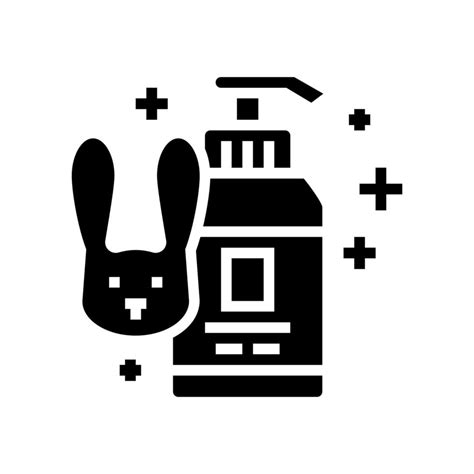 Soap Testing On Rabbits Glyph Icon Vector Illustration 10279445 Vector