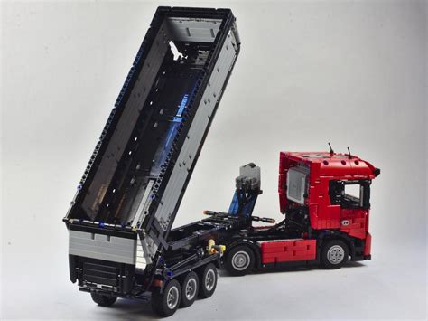 Lego Moc European Truck With Dump Trailer By Damianple Technic Garage