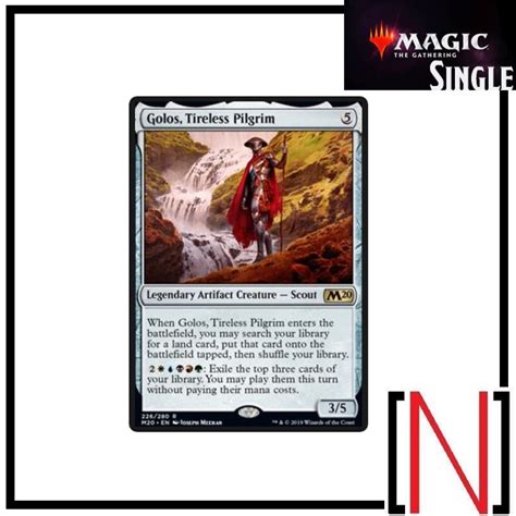 Mtg Single M20 Golos Tireless Pilgrim ระดับ Rare ภาษาอังกฤษ