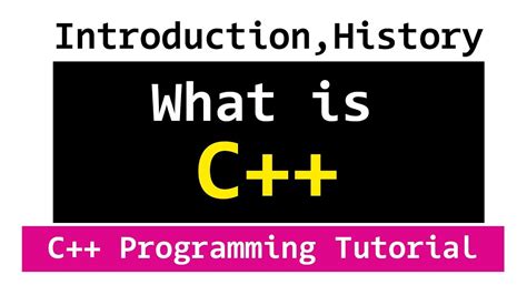 What Is C Its Introduction And History Cpp Programming Video