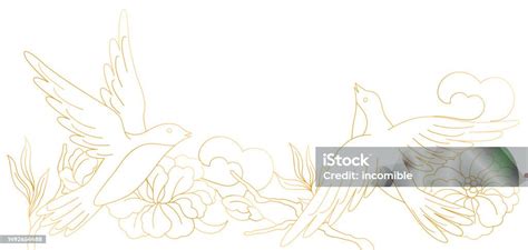 동양의 새와 꽃 그림입니다 중국과 일본의 전통적인 배경 새에 대한 스톡 벡터 아트 및 기타 이미지 새 0명 1위 Istock