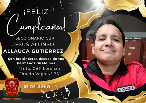 Hoy En Este Día Especial Saludamos A Nuestro Hermano De Fuego Seccionario Cbp Jesús Alonso