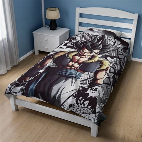 Dragonball Gogeta Velveteen Plush Blanket Etsy