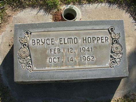 Bryce Elmo Hopper 1941 1962 Memorial Find A Grave