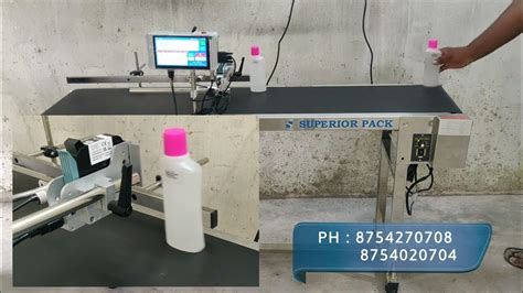 Batch Coding Machine With Conveyor Batchcoding Dateprinting Youtube