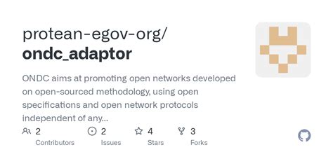 GitHub Protean Egov Org Ondc Adaptor ONDC Aims At Promoting Open