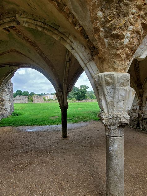 Photographs Of Waverley Abbey Surrey England Columns