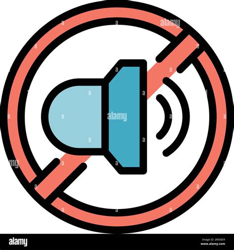 Earplugs Silence Icon Outline Vector Auditory Noise Quiet Protection