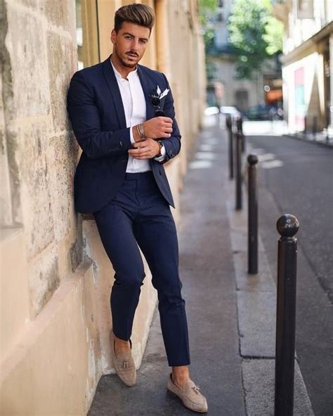 Mens Blue Suit Wedding